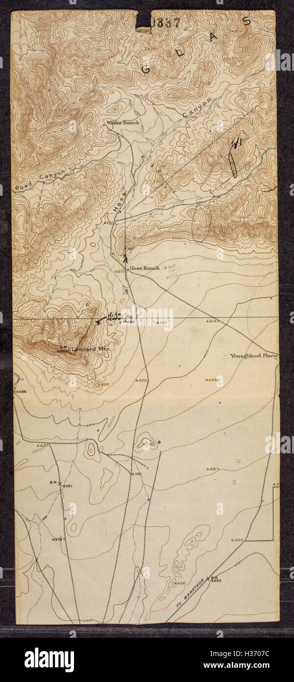 Texas terrain map hi-res stock photography and images - Alamy