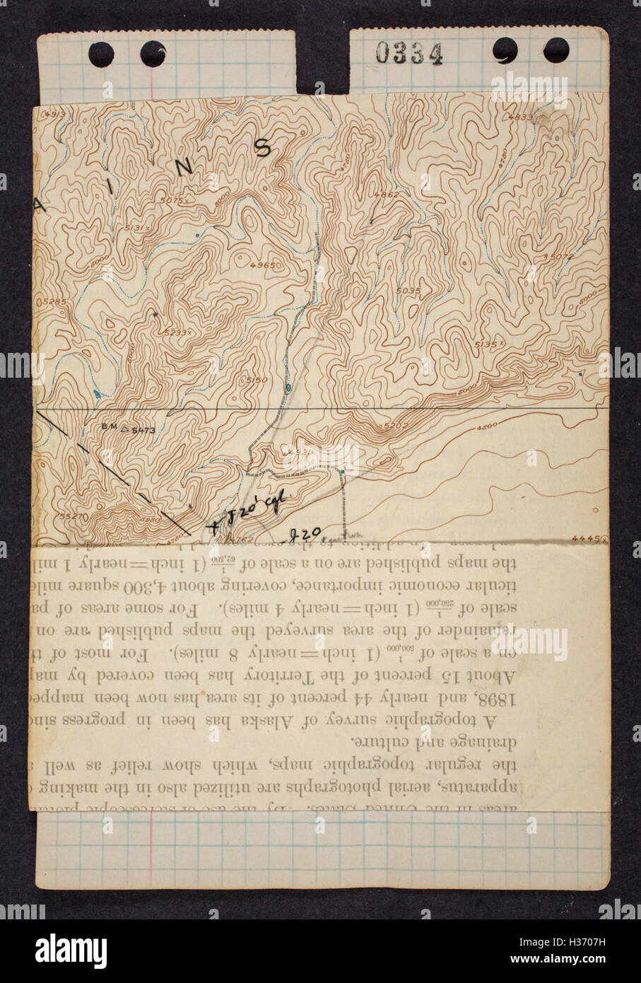 This document contains field notes and maps detailing geological ...