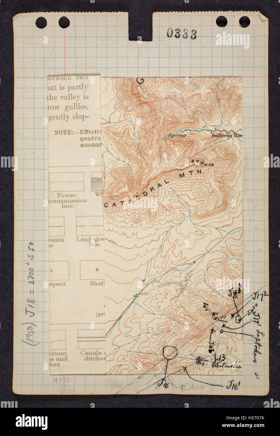 This document presents field notes and maps from the 1951 exploration ...