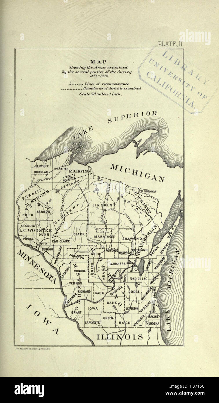 A detailed geological study of Wisconsin, focusing on its diverse rock ...