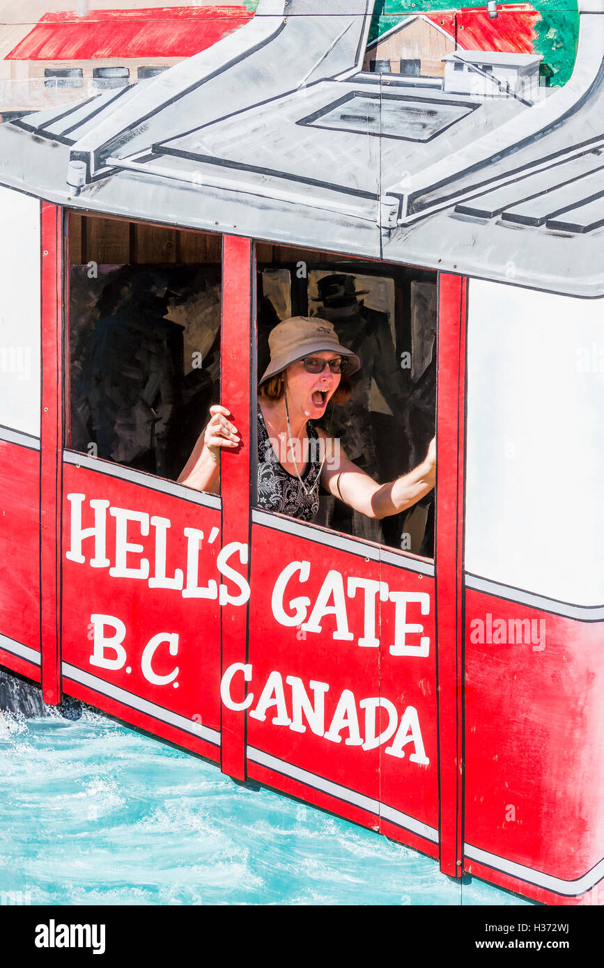 Hell's Gate air tram photo booth, Fraser River scenic attraction near ...