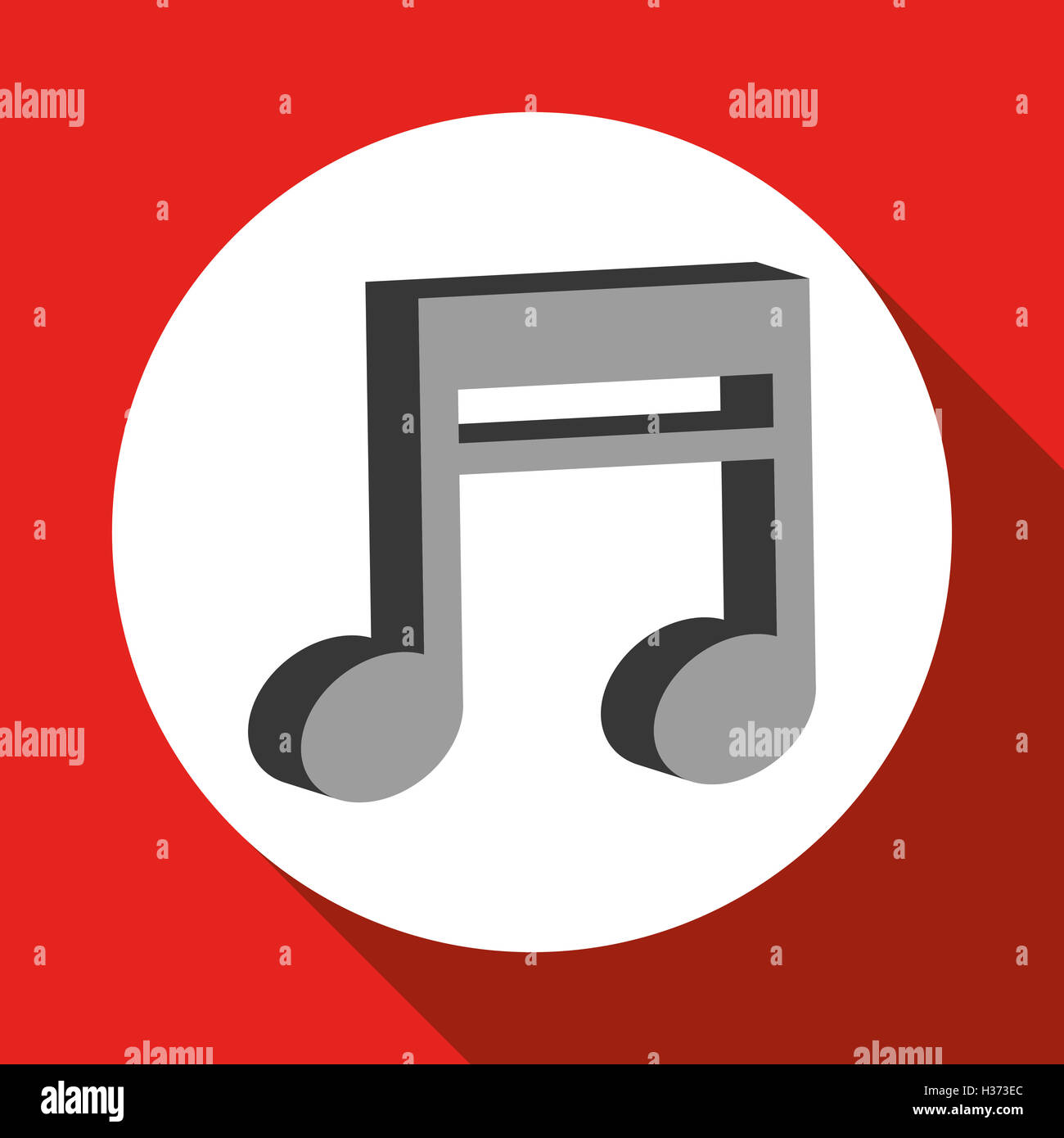 music note design , vector illustration Stock Photo - Alamy