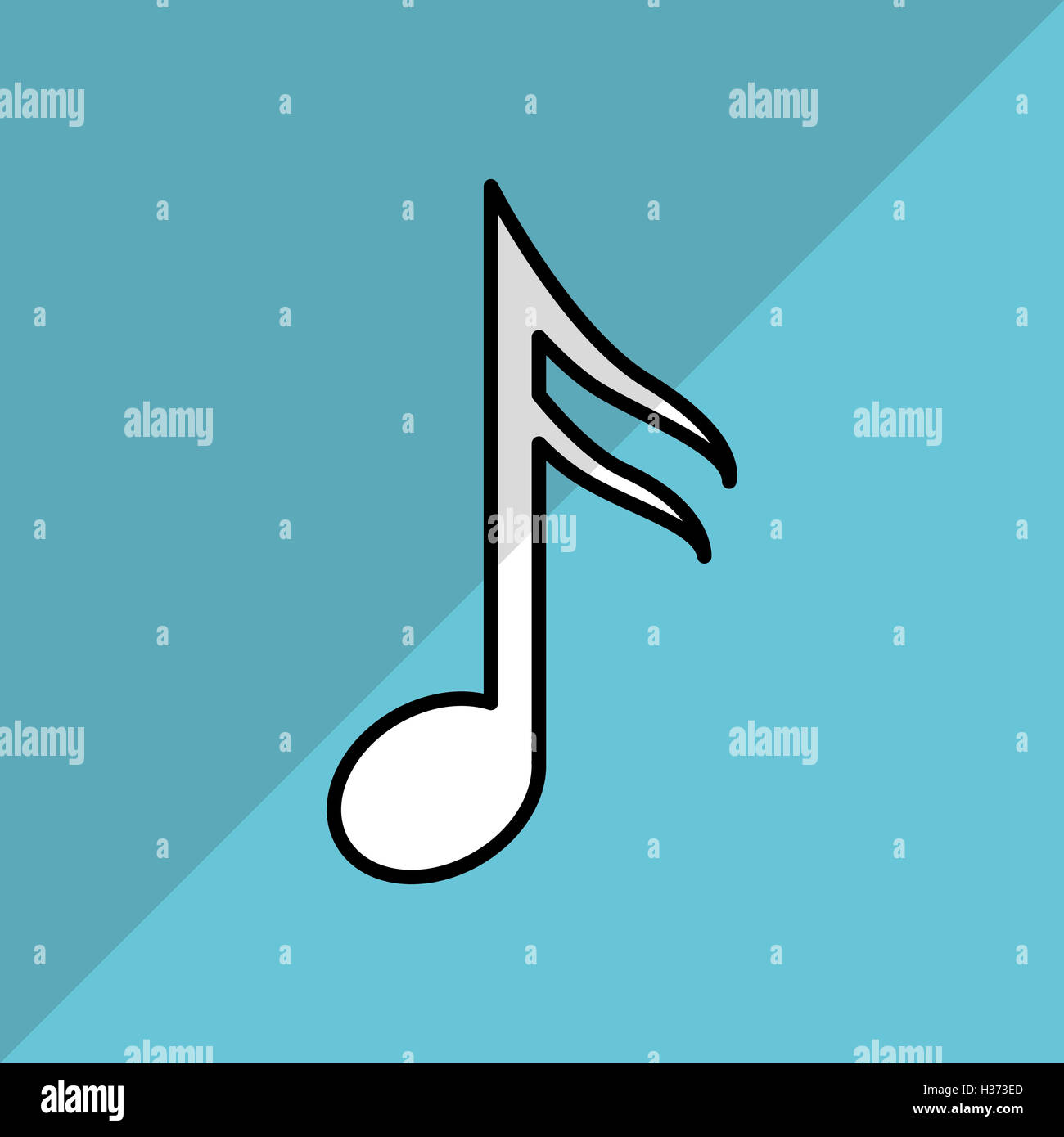 music note design , vector illustration Stock Photo - Alamy