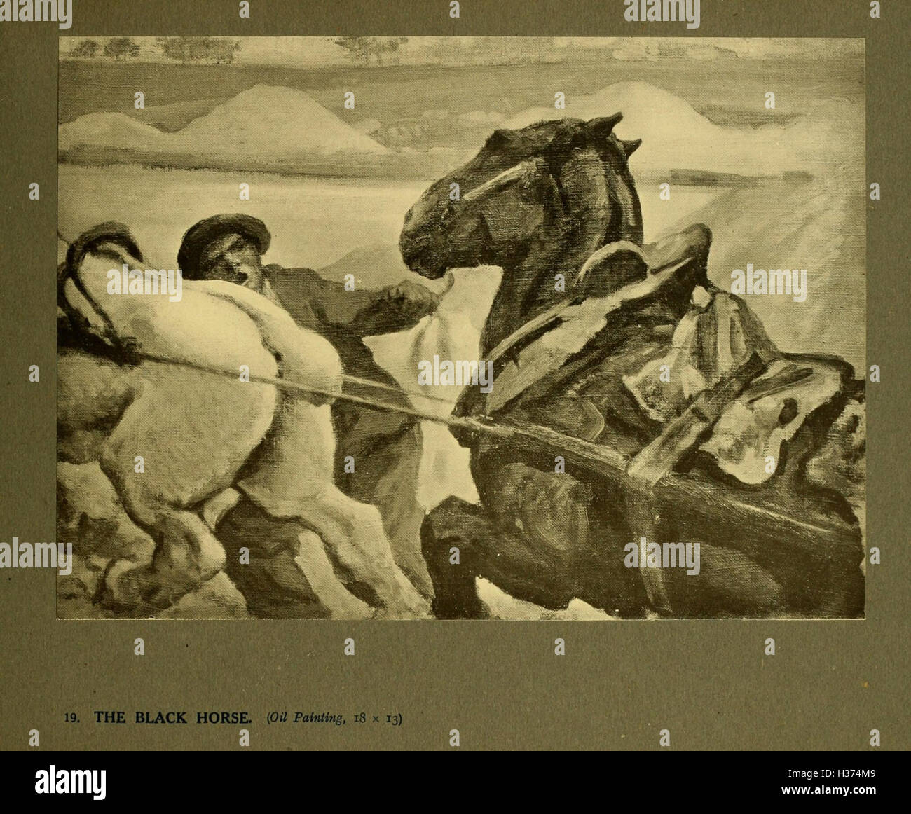 This page presents a detailed illustration of horses in motion ...