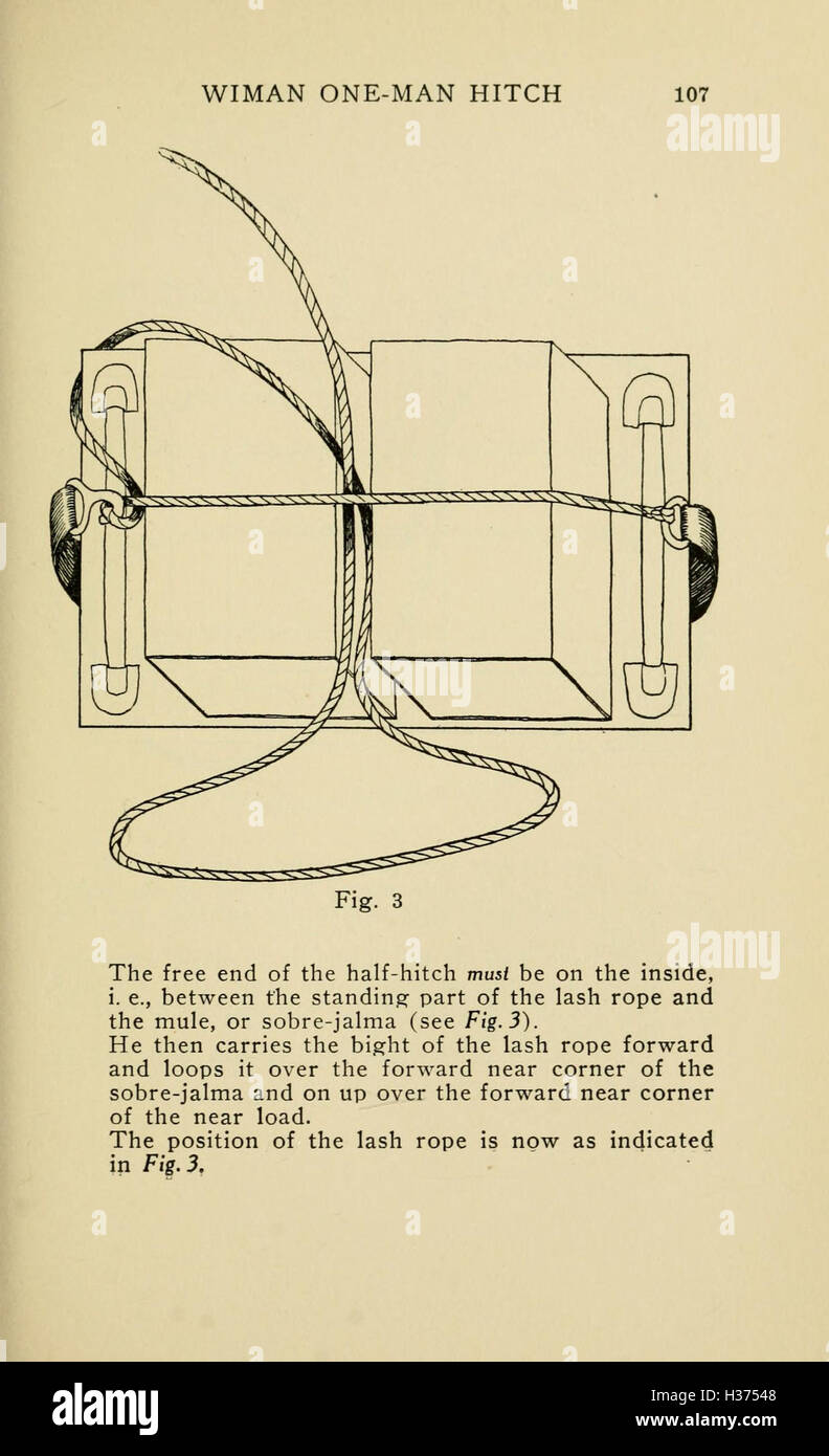 This work discusses the practice of horse packing, including methods ...