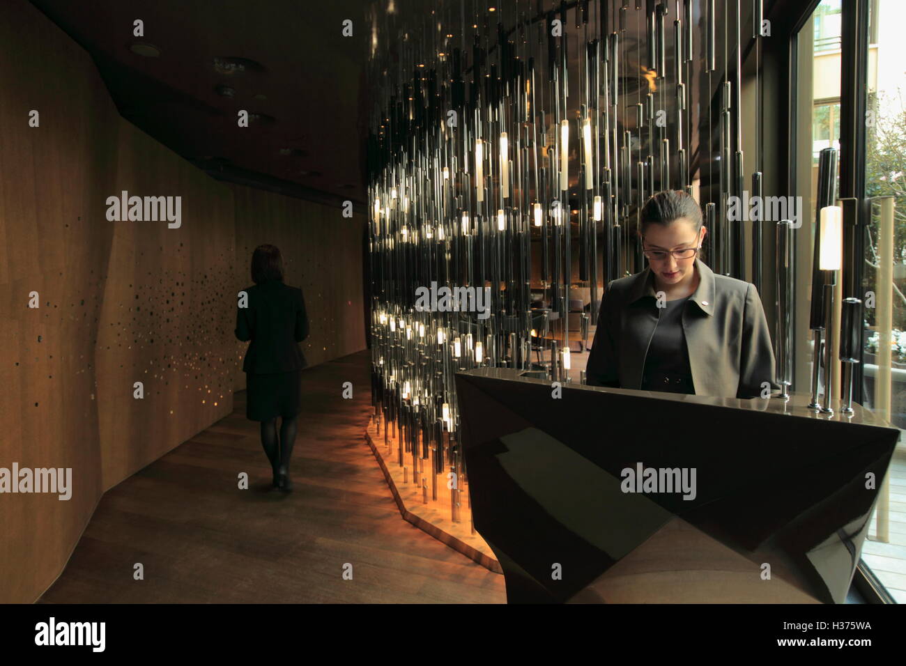 The Bar 8 of Mandarin Oriental Hotel Paris. Paris.France Stock Photo ...