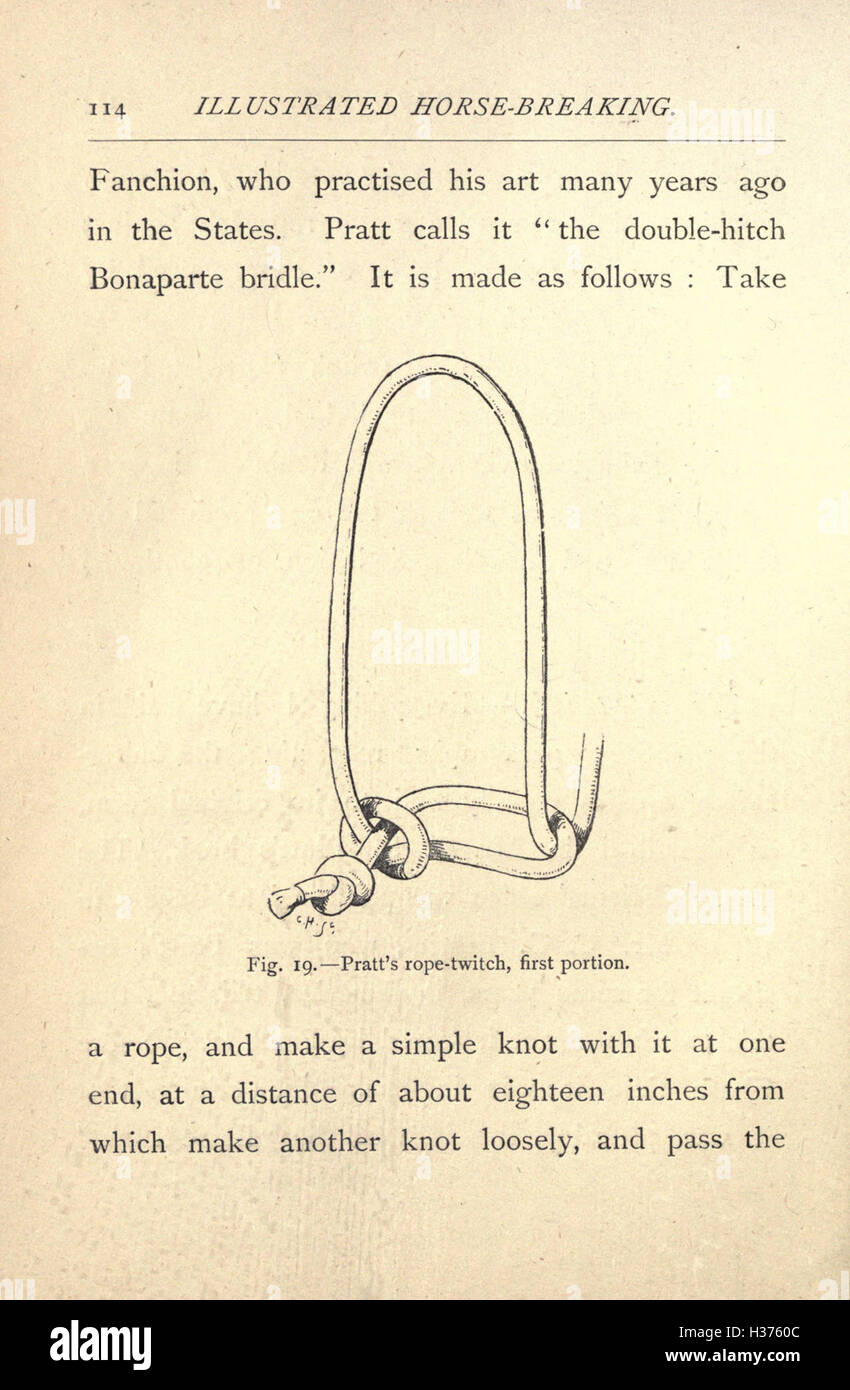 This page provides visual guidance on the process of breaking horses ...