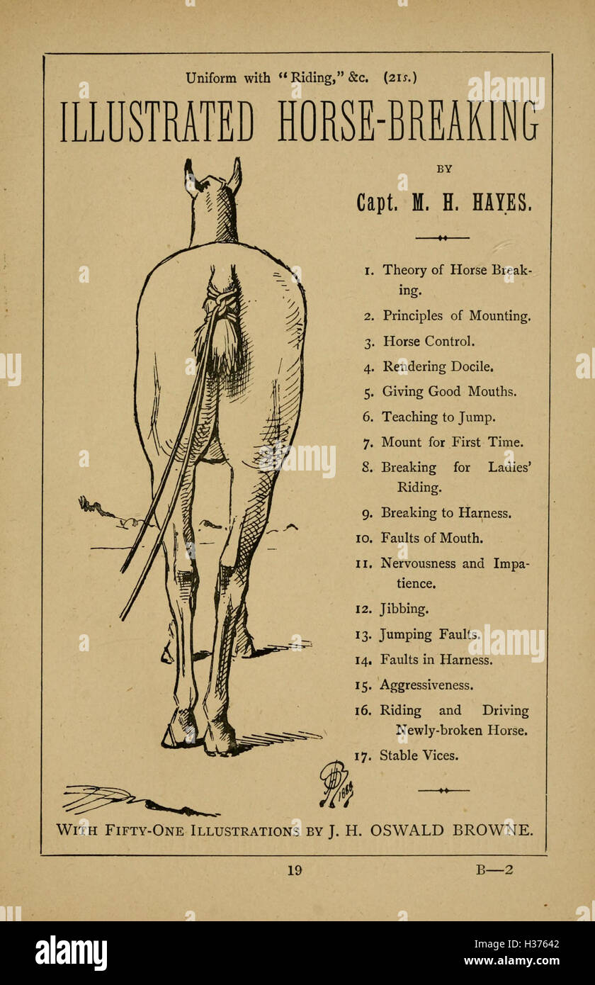 This guide offers visual techniques and methods for breaking horses ...