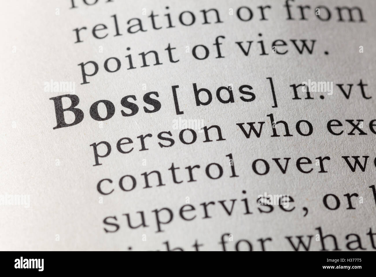 Fake Dictionary, Dictionary definition of the word boss Stock Photo - Alamy Fake Dictionary, Dictionary definition of the word boss Stock Photo - Alamy