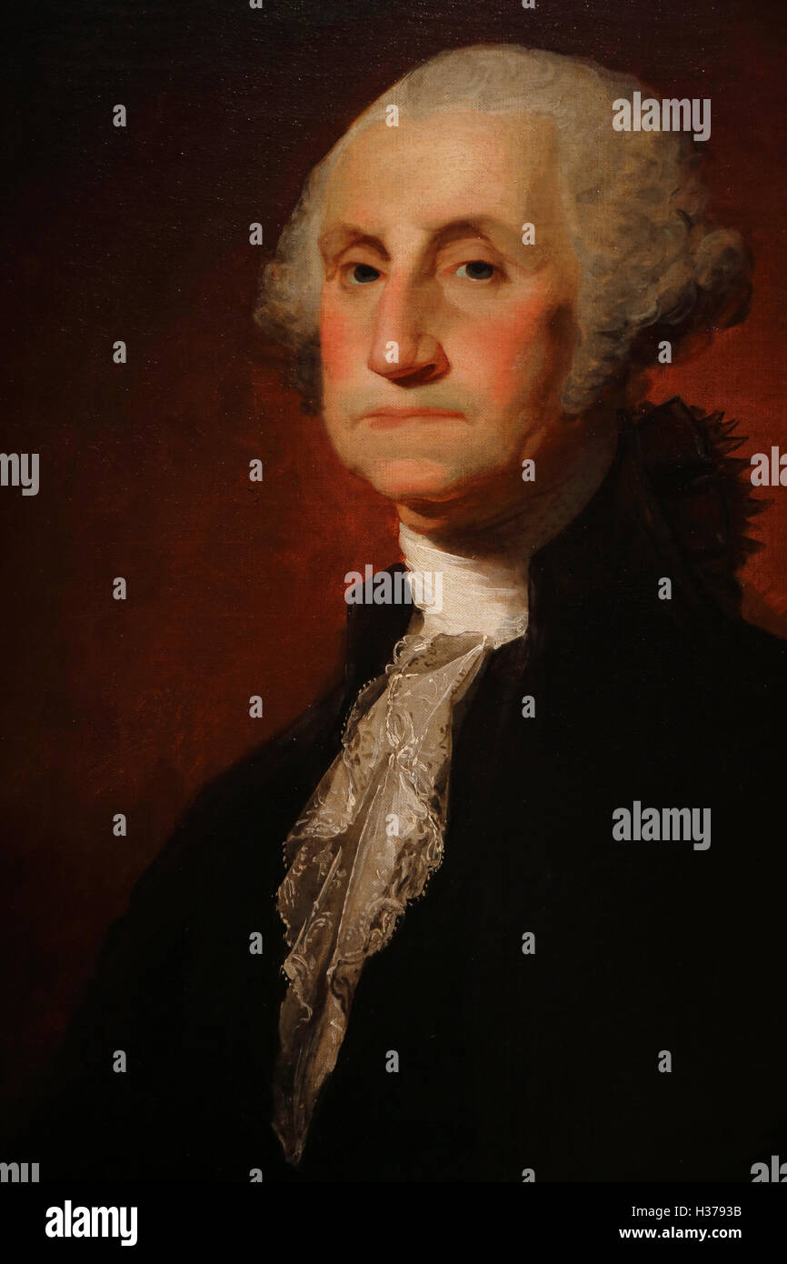 Portrait of George Washington 1797 by Gilbert Stuart.The Huntington ...