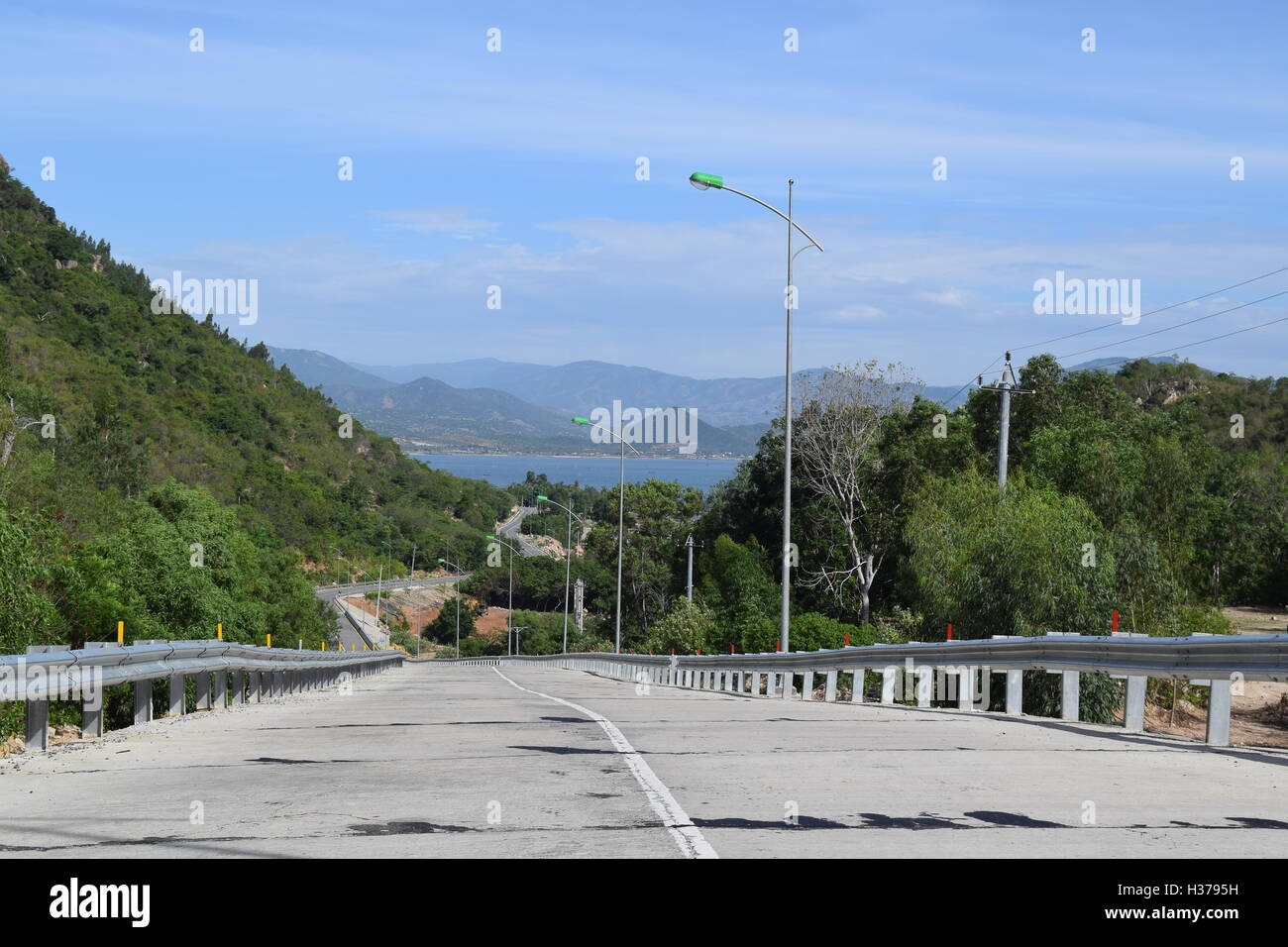 rural cement road in vietnam Stock Photo - Alamy