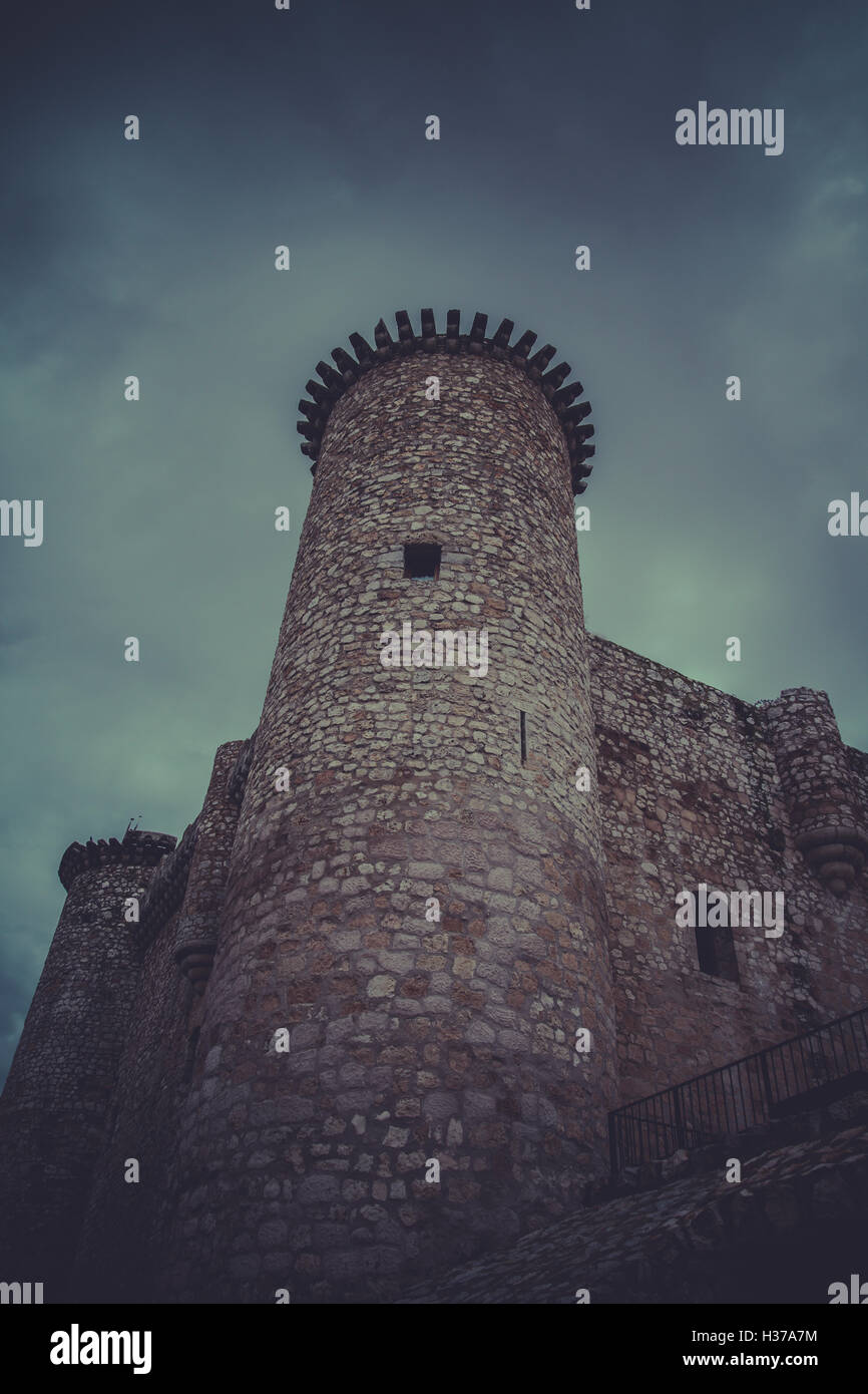 Fortress, Medieval castle, spain architecture Stock Photo - Alamy