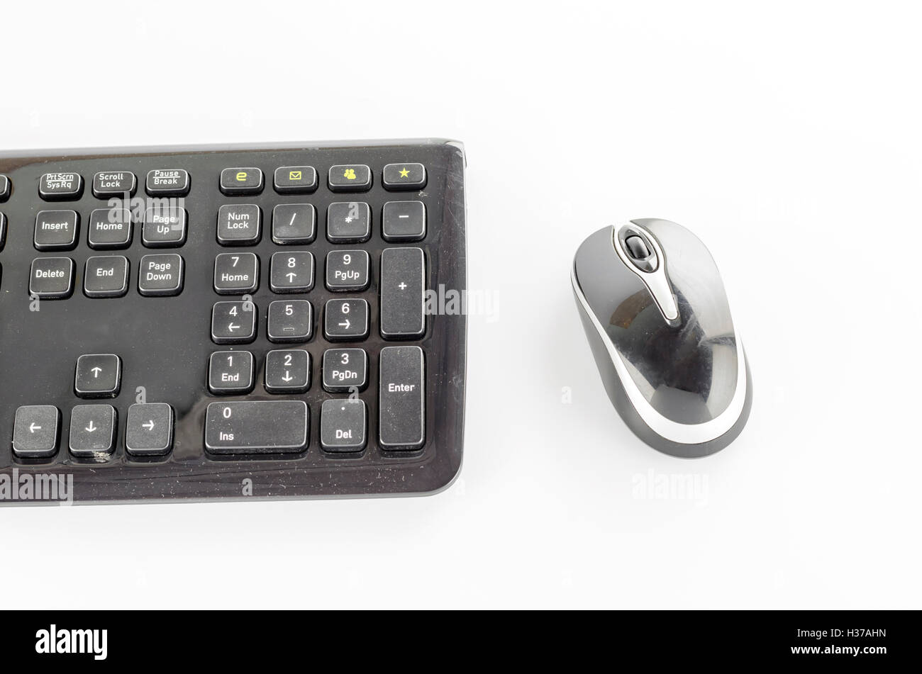 keyboard and wireless mouse Stock Photo - Alamy