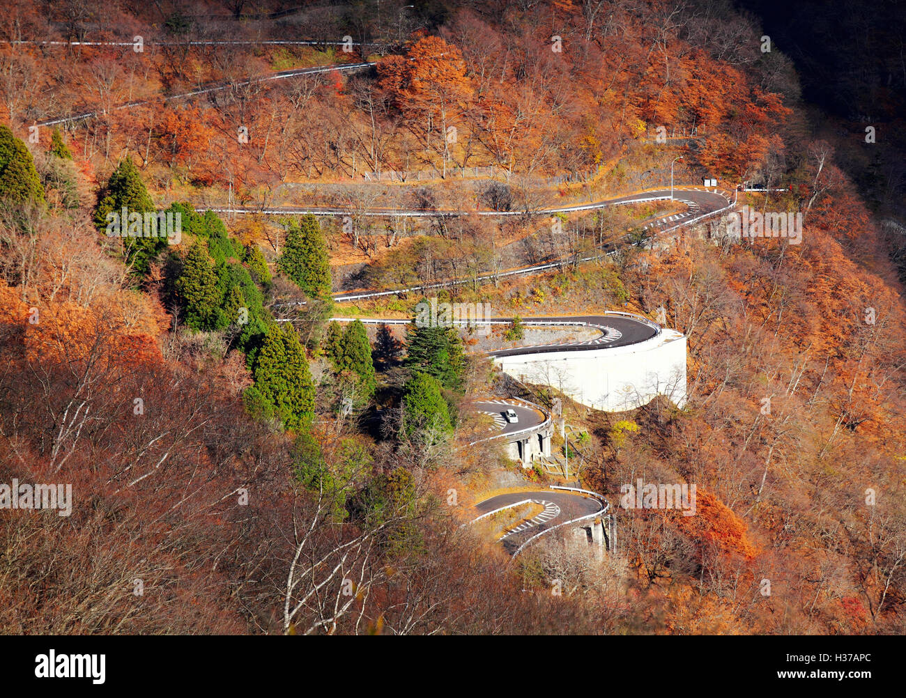Curvy road on mountain Stock Photo - Alamy