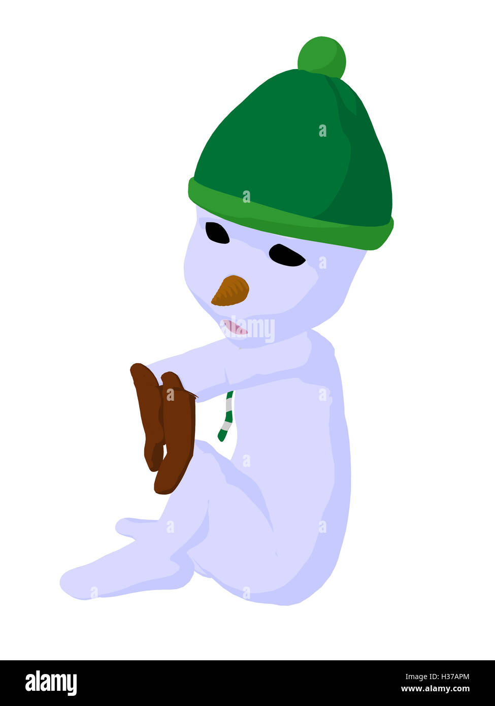 Snowboy Art Illustration Silhouette Stock Photo - Alamy