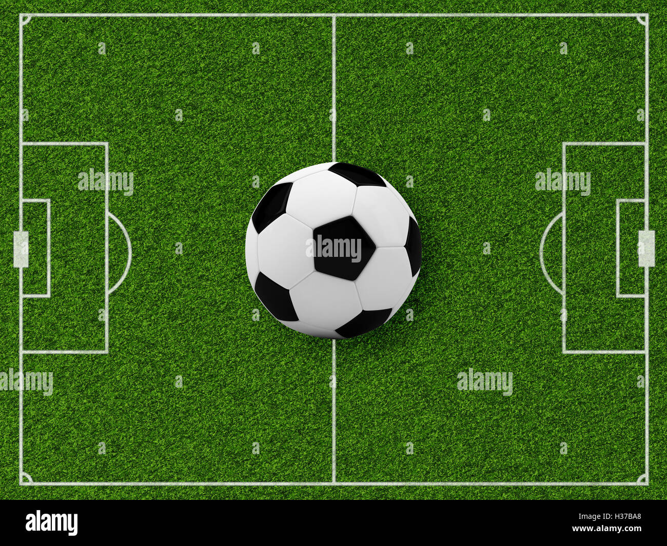 Football field top view markings hi-res stock photography and images ...