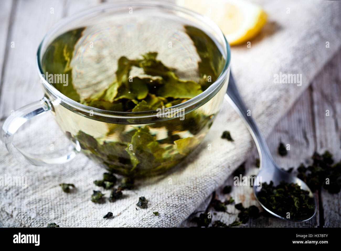 cup of green tea Stock Photo - Alamy