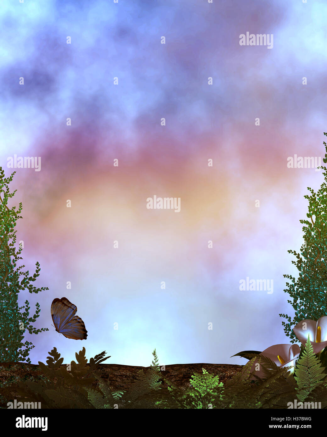 Outdoor Forest Background Stock Photo - Alamy