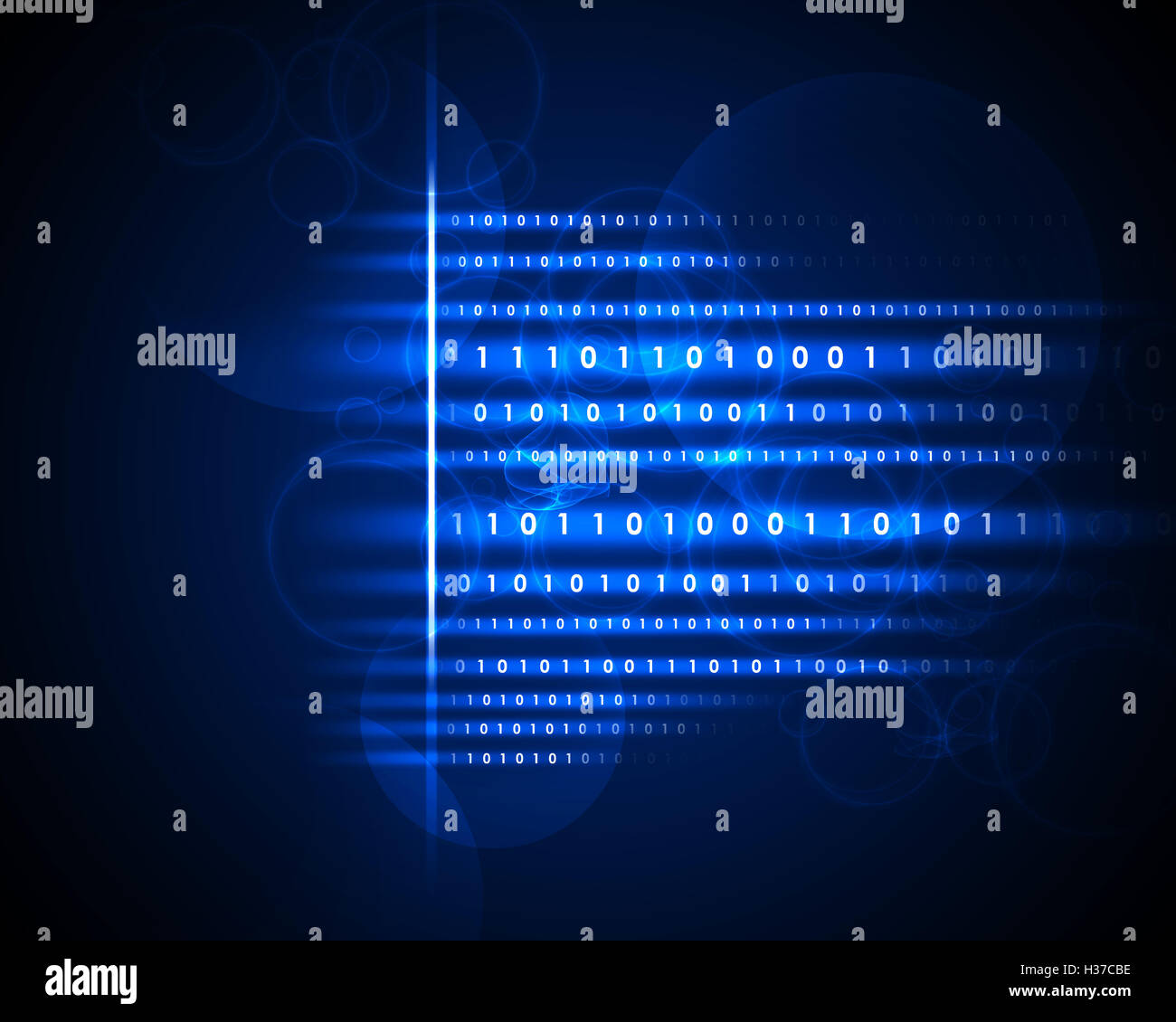 Glowing figures and circles. Hi-tech background Stock Photo - Alamy