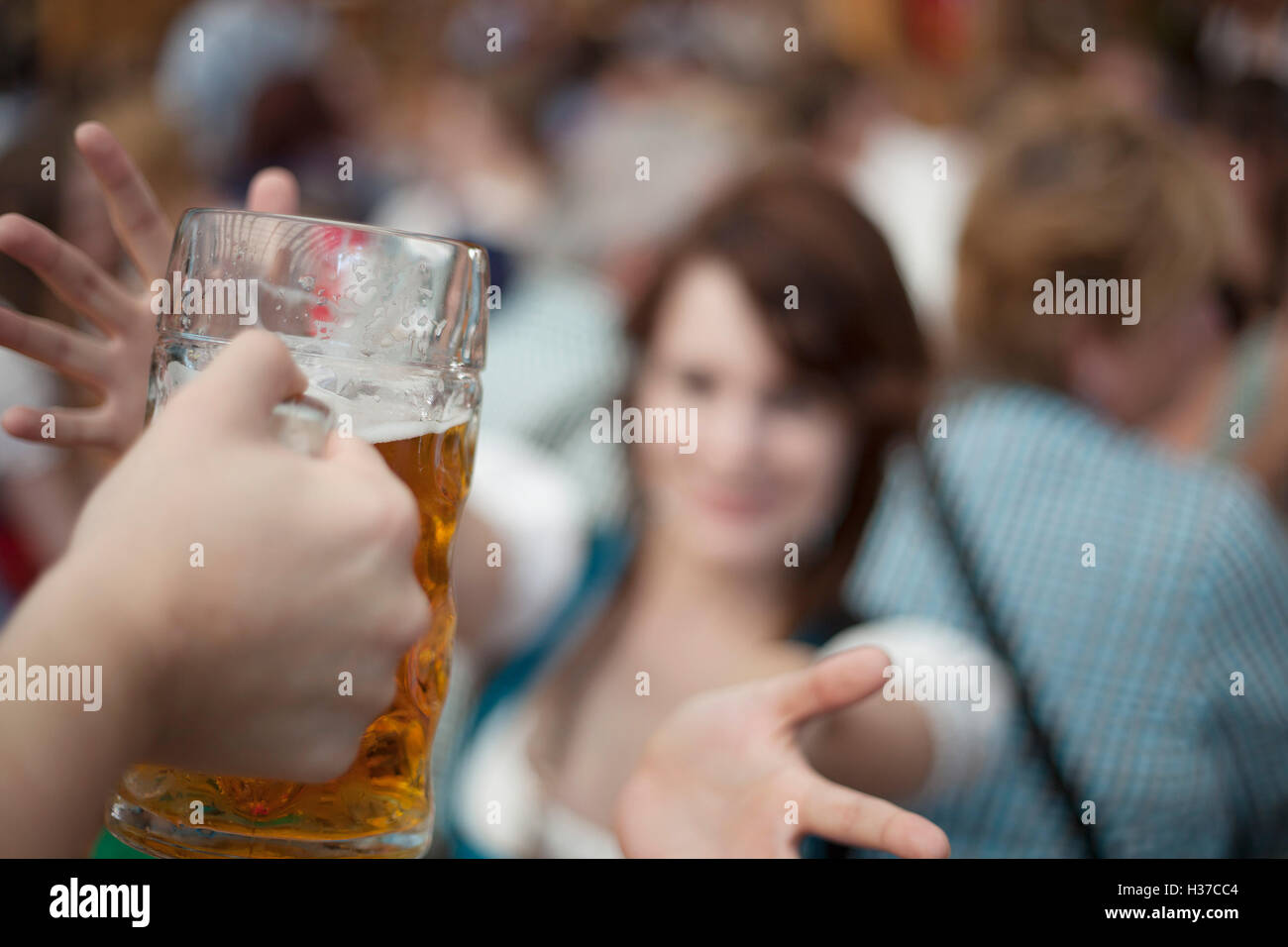Excited german girl hi-res stock photography and images - Alamy