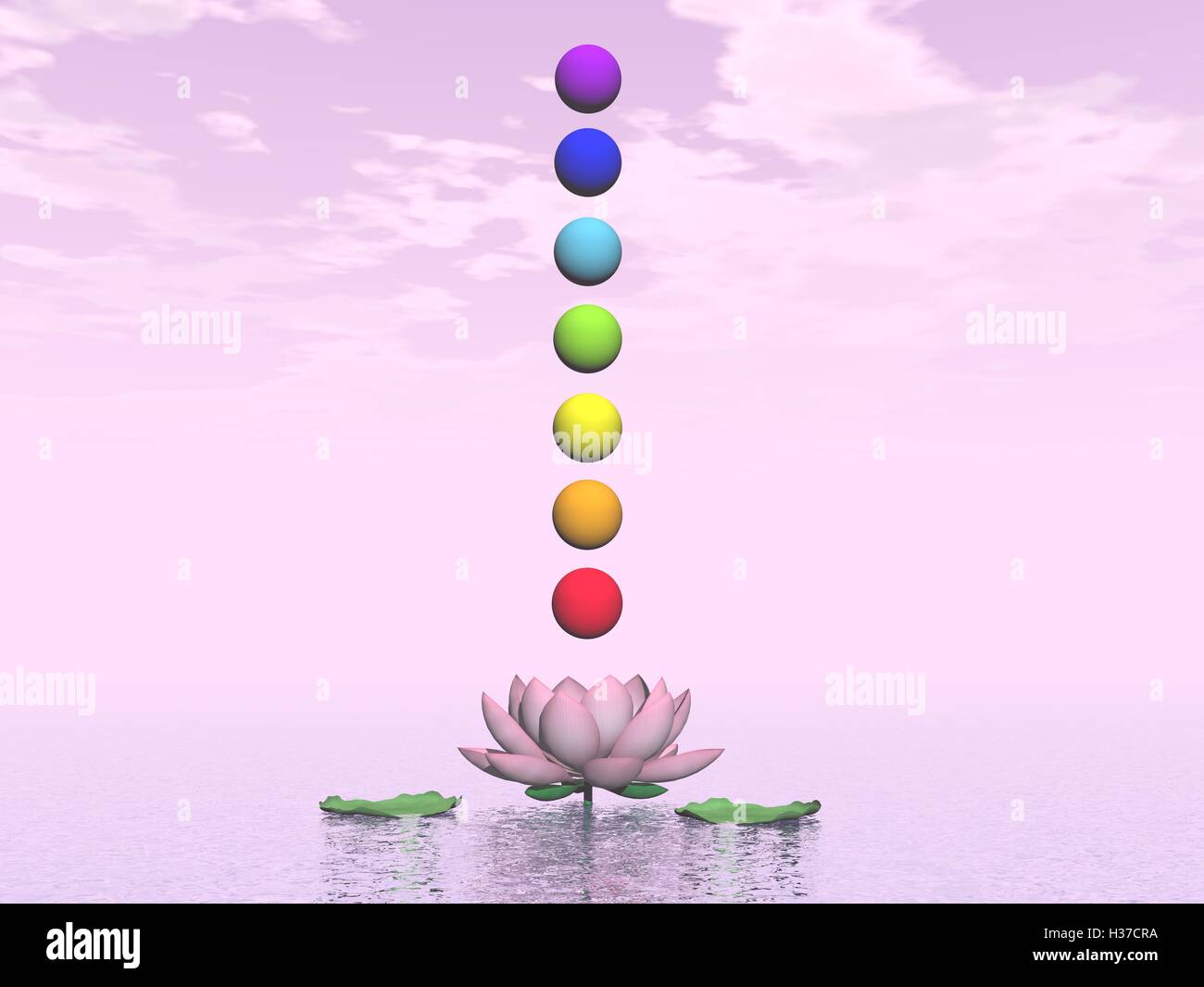 Chakras - 3D render Stock Photo - Alamy