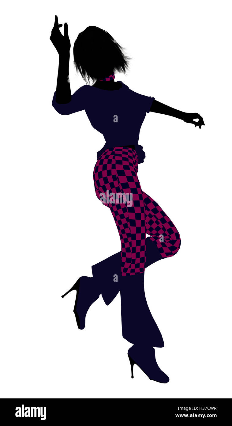 Girl Illustration Silhouette Stock Photo - Alamy