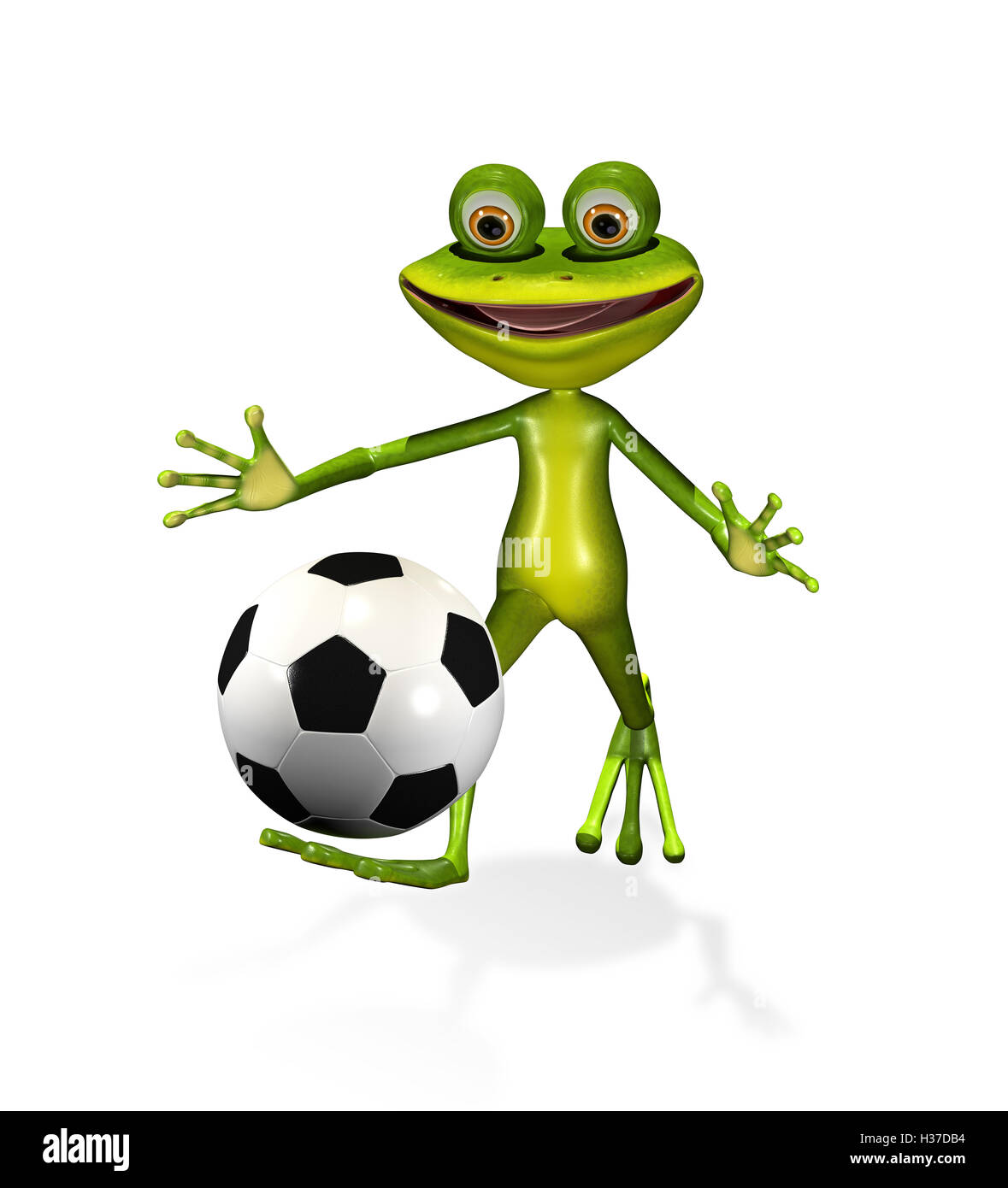 soccer player frog Stock Photo - Alamy