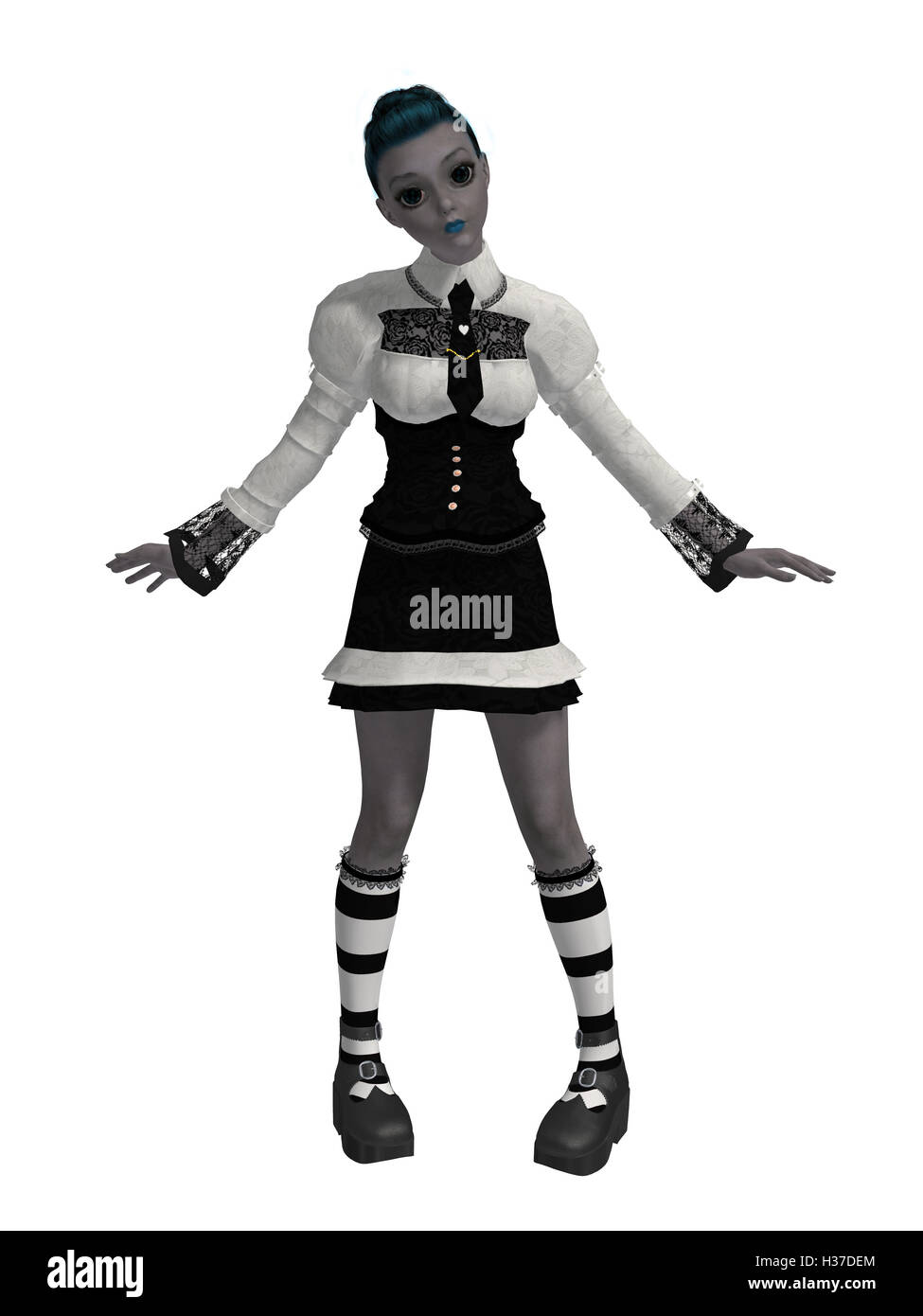 Goth characters Cut Out Stock Images & Pictures - Alamy