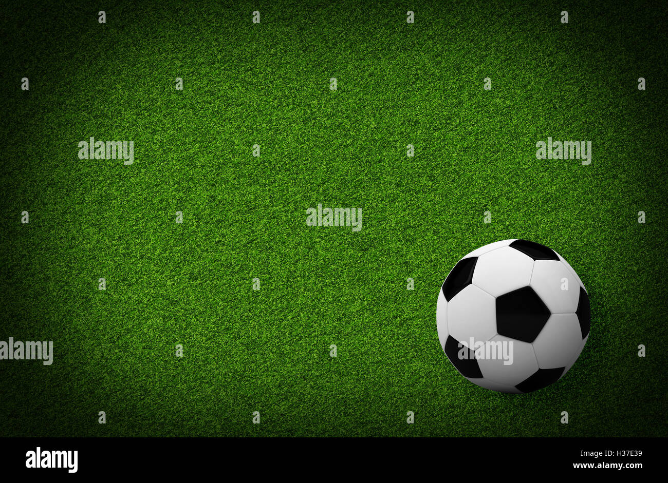 Empty football field Stock Photo - Alamy