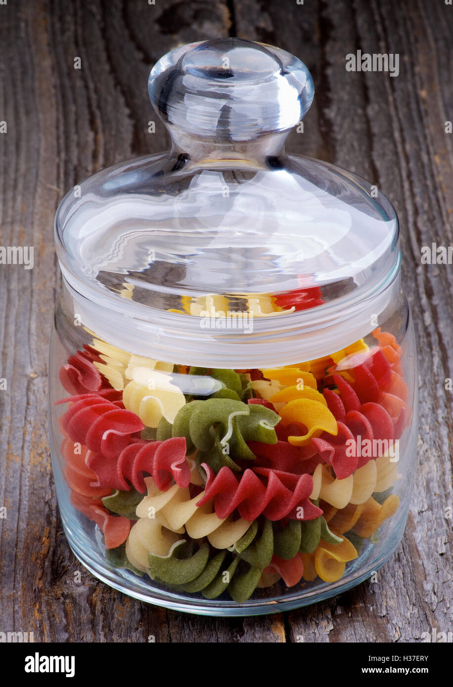 Colorful Rotini Pasta Stock Photo - Alamy