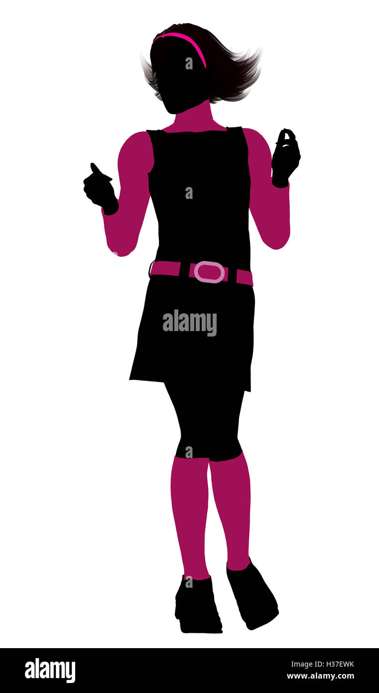 Go Go Dancer Illustration Silhouette Stock Photo - Alamy