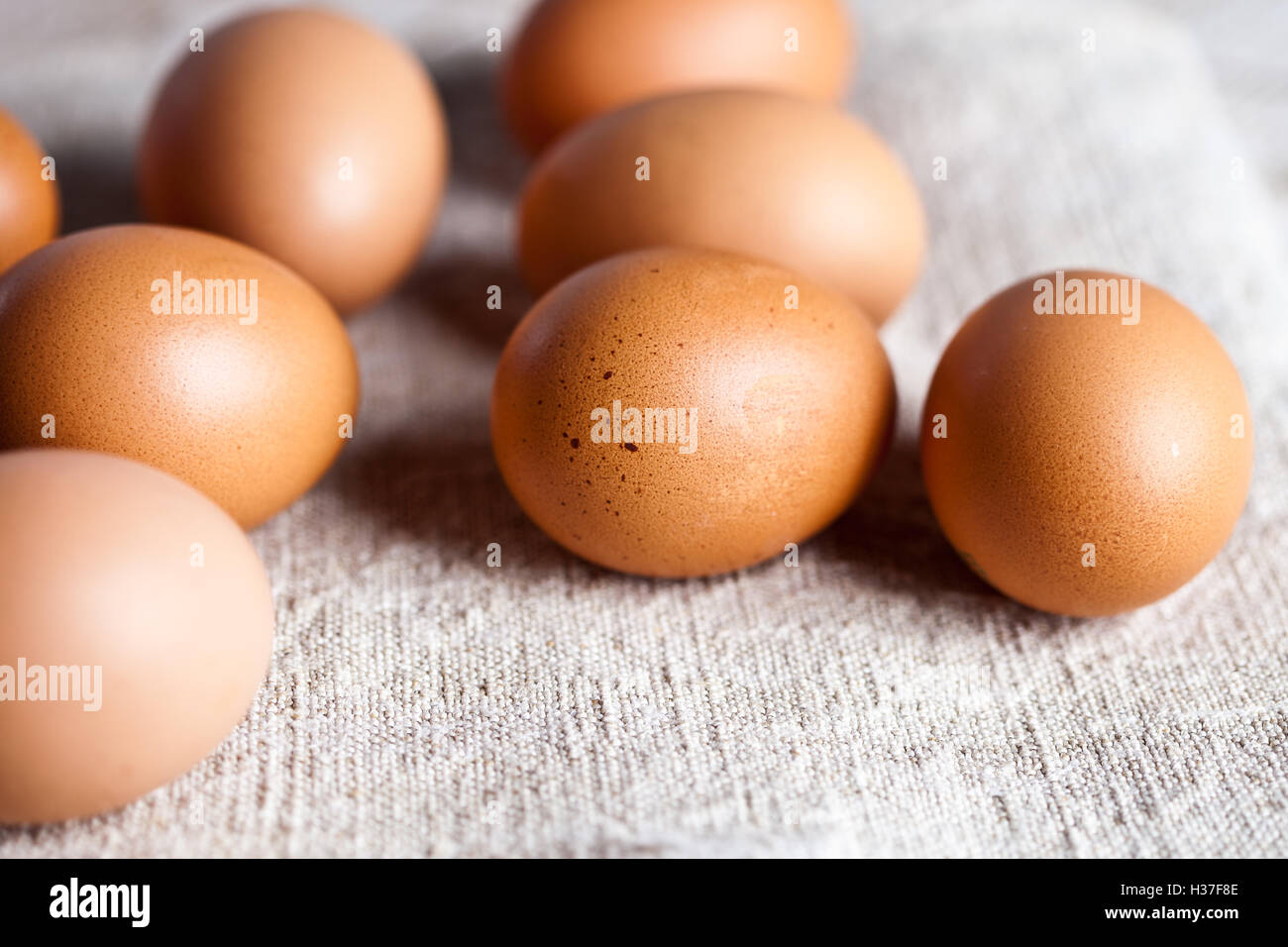 fresh brown eggs Stock Photo - Alamy