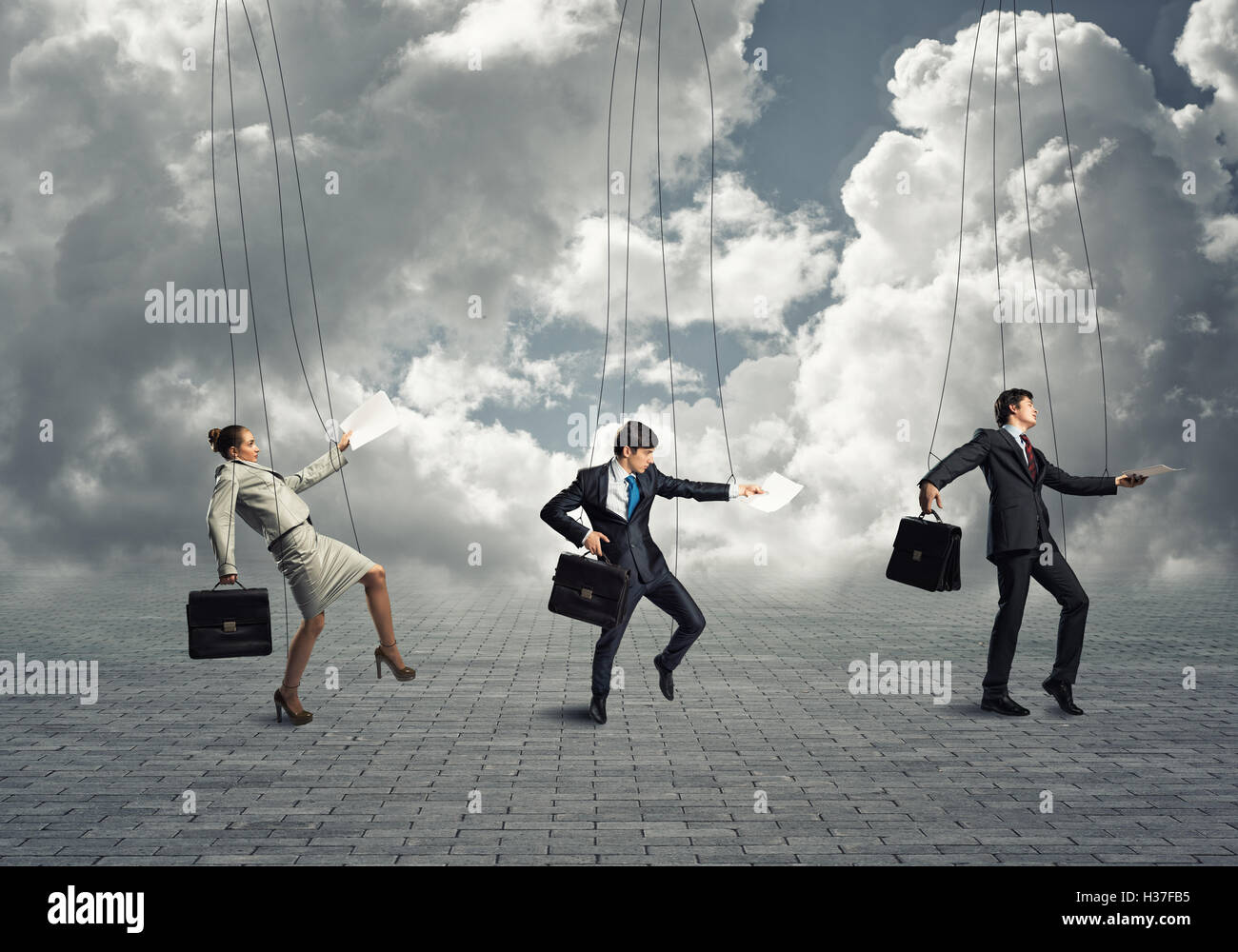 Manipulate the puppets hi-res stock photography and images - Alamy