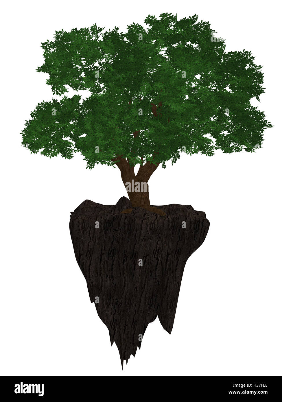 Trees and cliff Cut Out Stock Images & Pictures - Alamy