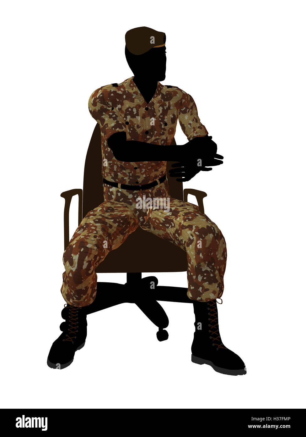 Male Soldier Sitting In Chair High Resolution Stock Photography and ...