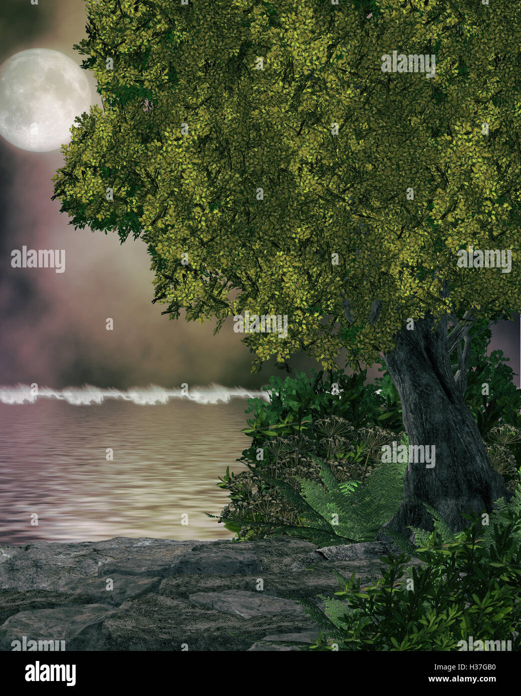 Outdoor Forest Background Stock Photo - Alamy