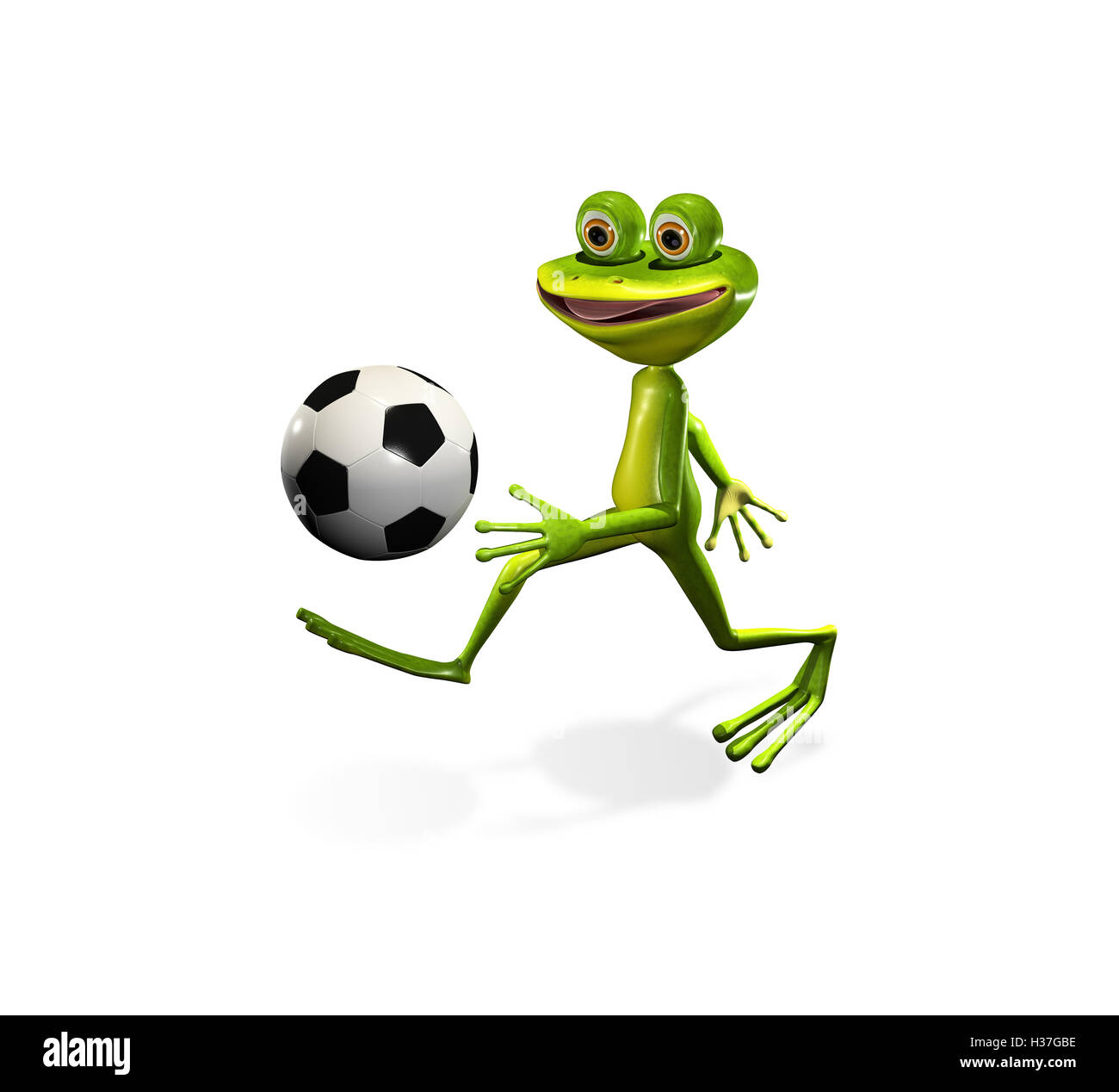 soccer player frog Stock Photo - Alamy