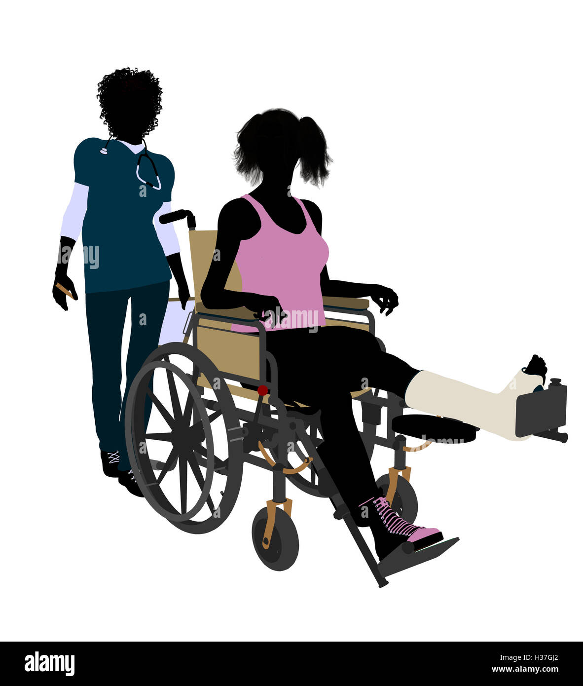 African american female athlete Cut Out Stock Images & Pictures - Alamy