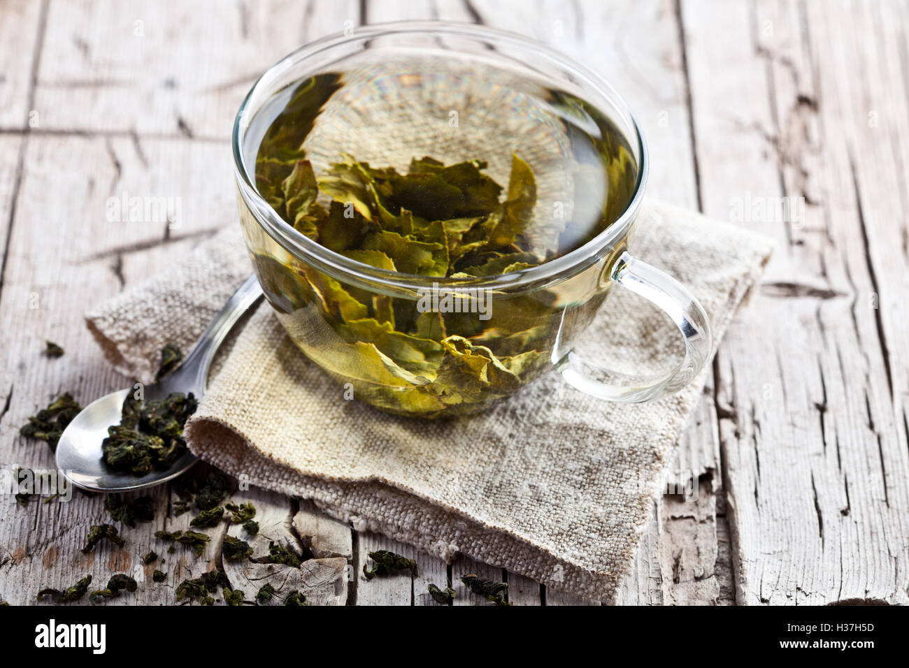 cup of green tea Stock Photo - Alamy