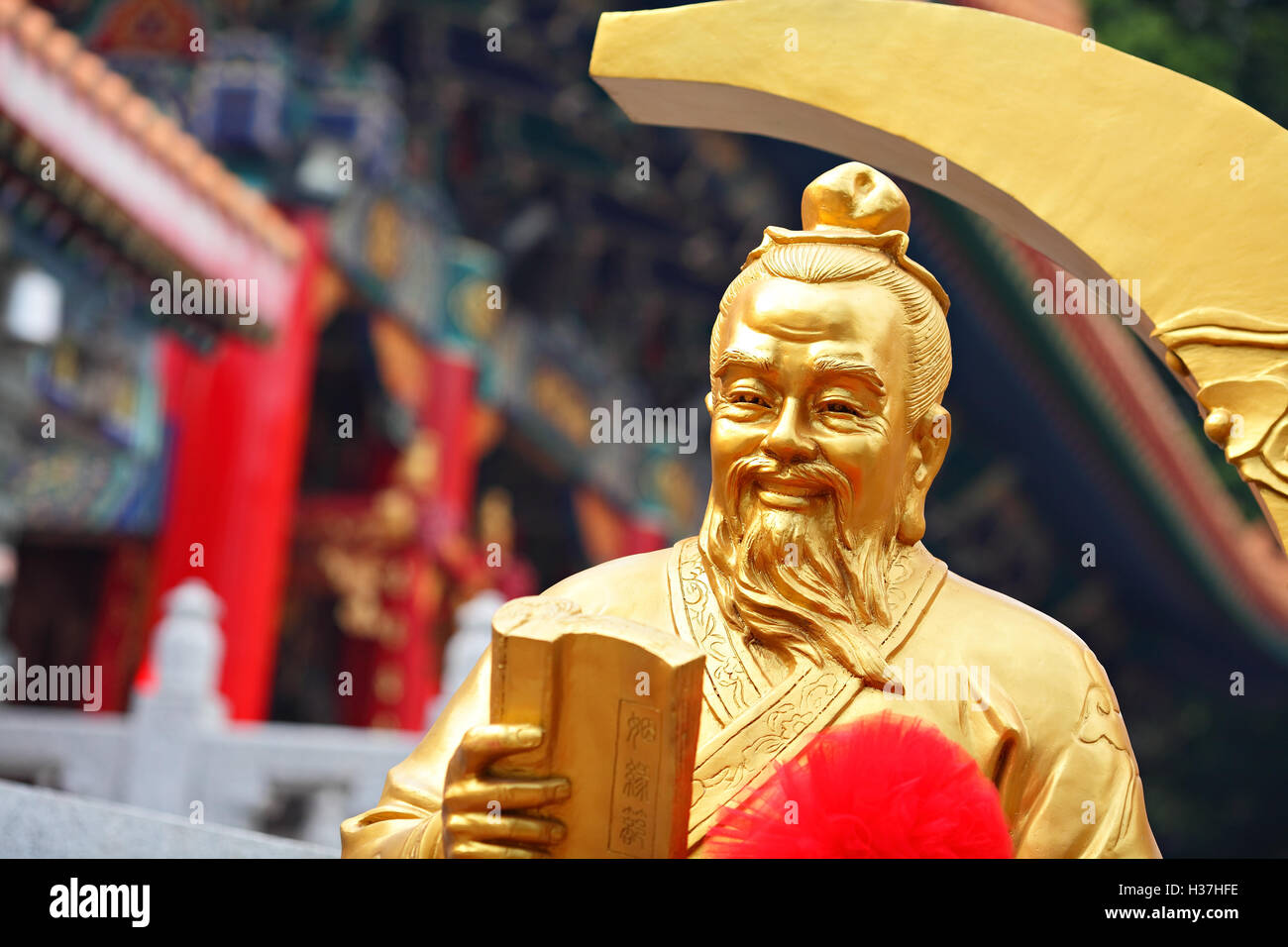 Human statue in temple Stock Photo - Alamy