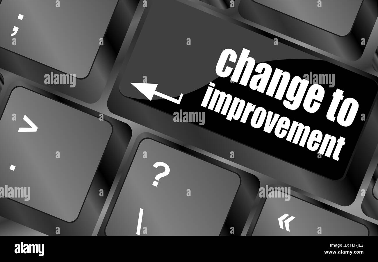 improve or improvement business concept with key on keyboard Stock ...