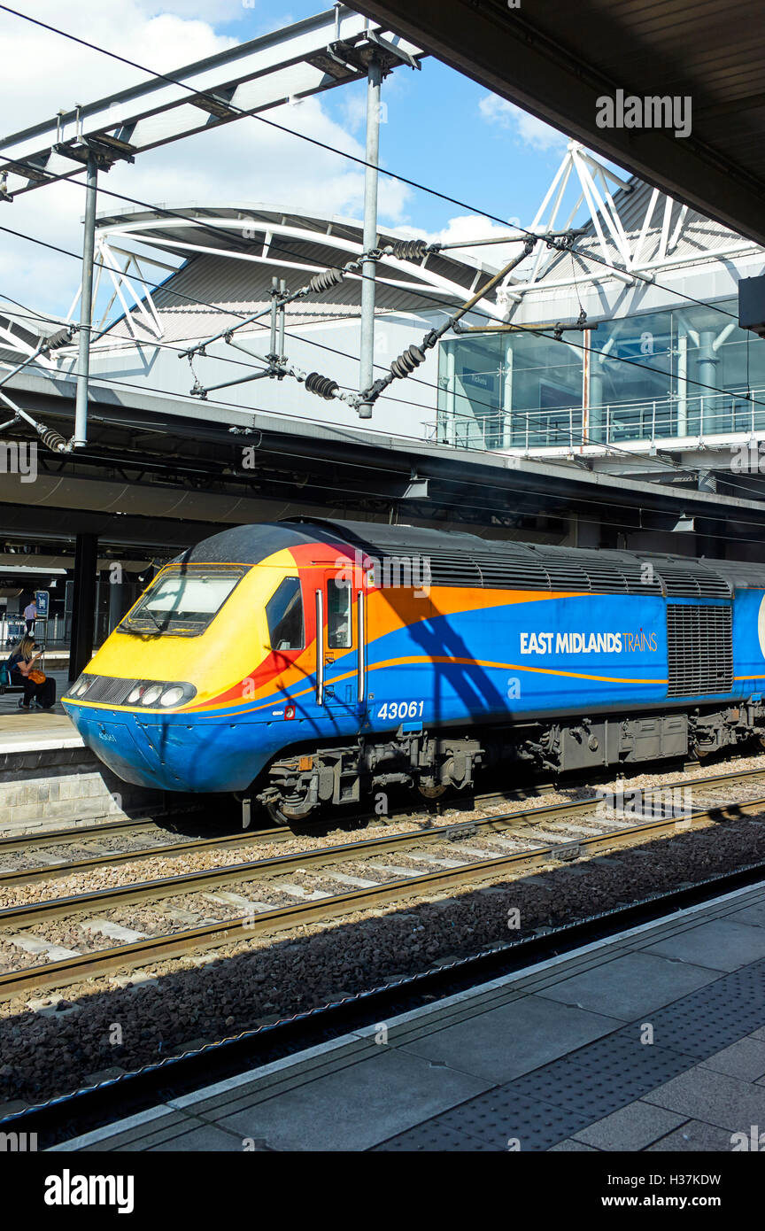 43061 East Midlands train at Leeds station Stock Photo - Alamy
