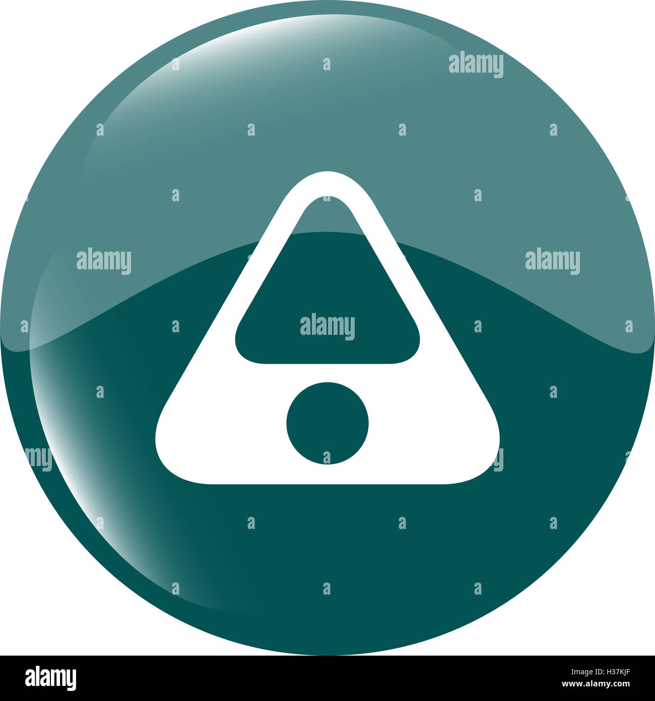 Attention caution sign icon. Hazard warning symbol. Modern UI website ...