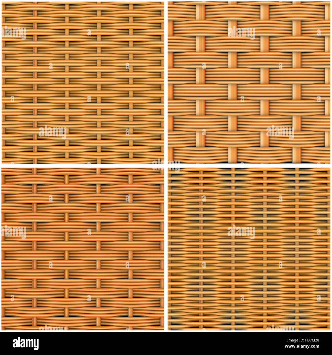 Collection of woven wood Stock Photo - Alamy