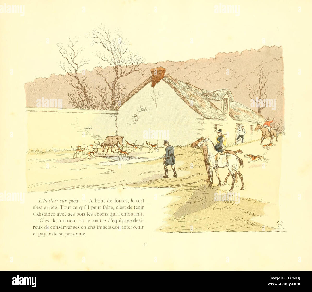 This French text explores the traditional practice of hunting on ...