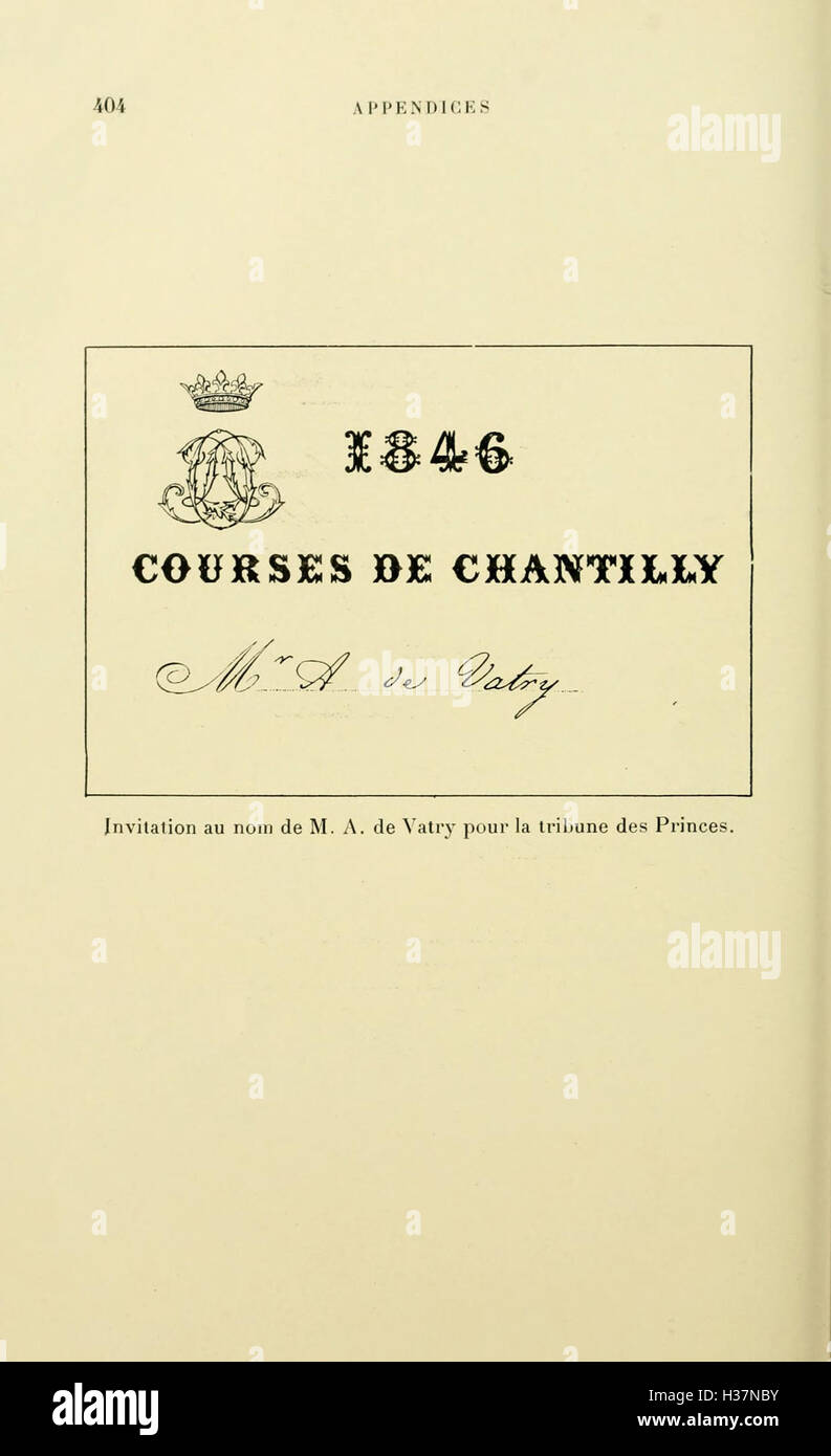 Chantilly horse racing hi-res stock photography and images - Alamy