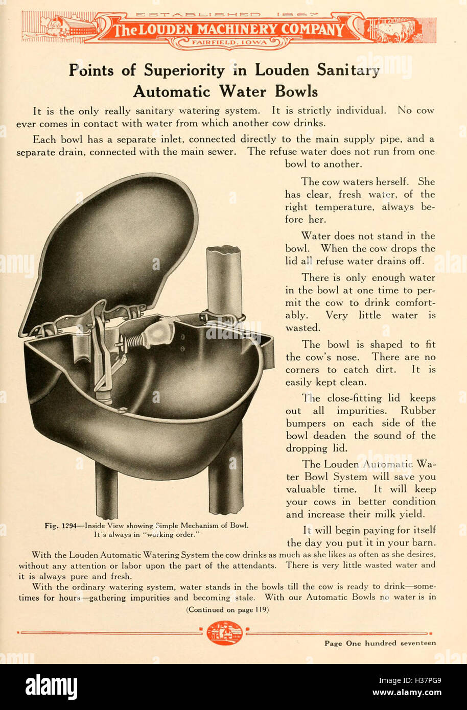 A catalog of various agricultural and barn equipment, including hay ...