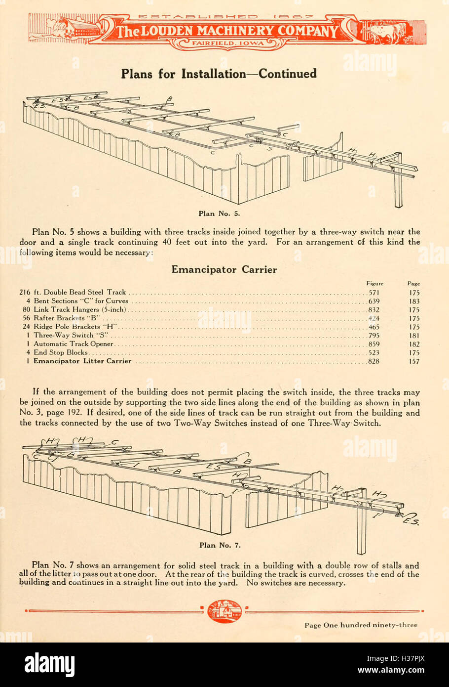 This page lists various farm and barn equipment, including hay ...