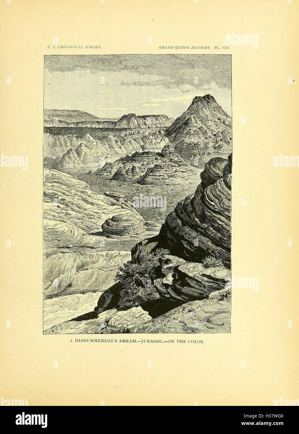 Geological map of the united states old hi-res stock photography and ...