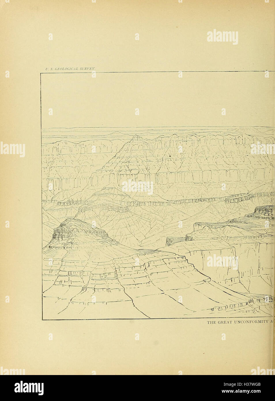 Geological map of the united states old hi-res stock photography and ...